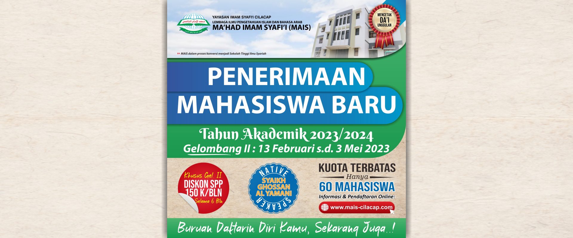 PMB 2023 2024 Gel II Web – MAIS Cilacap